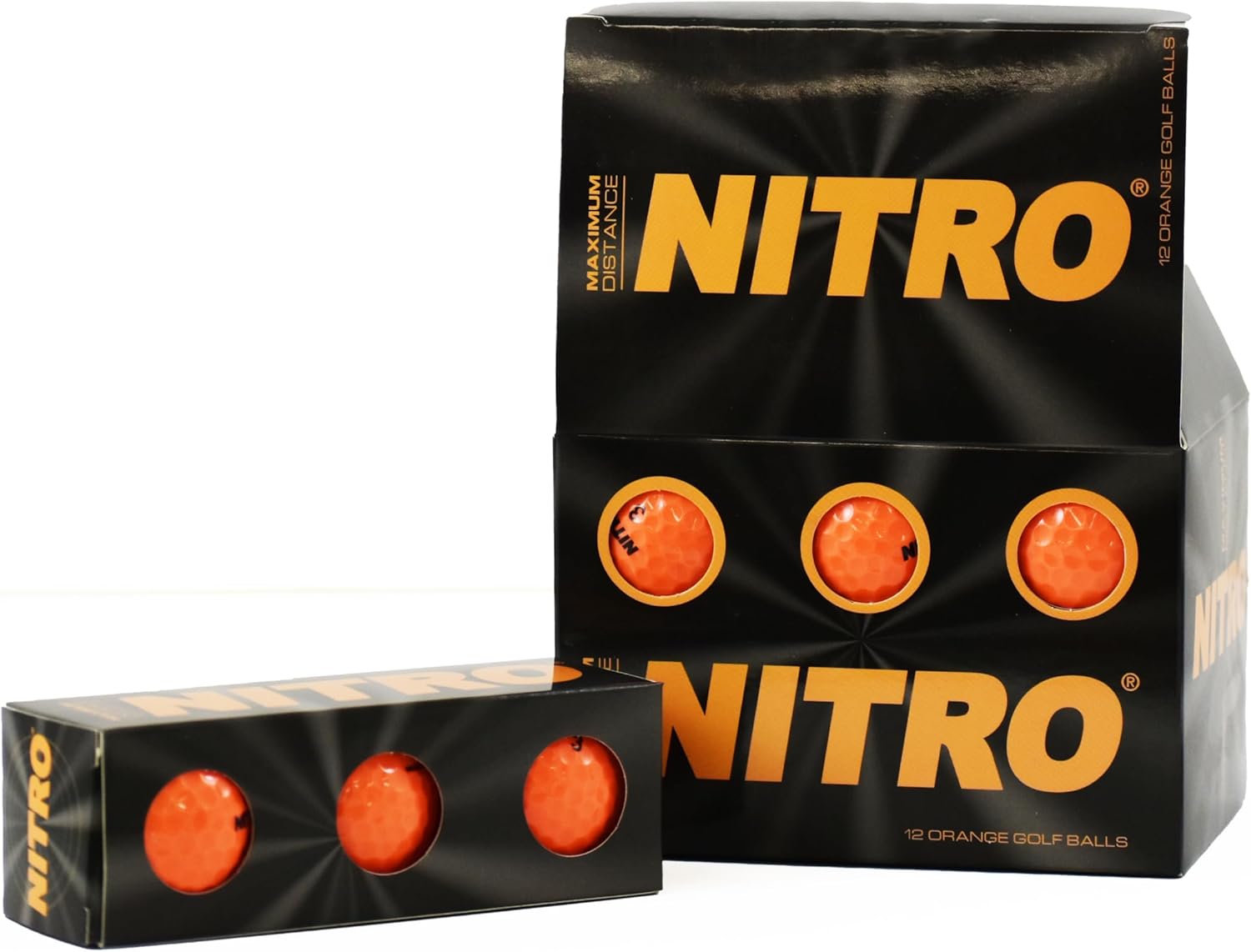 Nitro Maximum Distance Golf Ball (12-Pack) - GBGolf – Golf Clubs ...